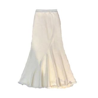 Generic Jupe sirène en tricot pour femme avec ourlet à pampilles - Coupe ajustée - Chaude et épaisse - Jupe longue dhiver décontractée, beige, S