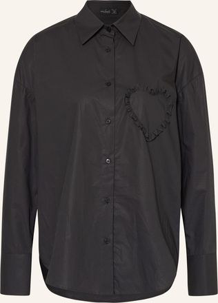 van Laack Van Laack Hemdbluse Vl-Besna-Appl Mit R&uuml;schen schwarz