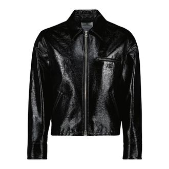 Courrèges Homme, Vestes, Noir, Taille: L Veste en Vinyle