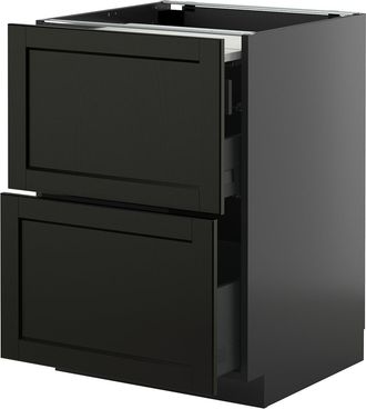 IKEA METOD / KNIVSHULT Unterschr auszb Arbeitsfl/3 Schubl