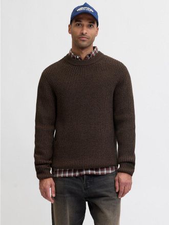 Jack & Jones Strickpullover JORBLEECKER KNIT CREW NECK BF