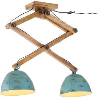 vidaXL Plafonnier 25 W bleu d&eacute;lav&eacute; 29x18x85 cm E27 vidaXL