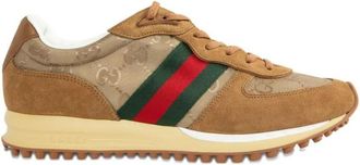 Gucci Low-Top Sneaker - Low-Top Sneakers In Camel Gg Canvas - Gr. 7 - in Braun - f&uuml;r Damen