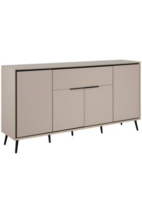 Livetastic Sideboard, Sand, Metall, 6 F&auml;cher, 1 Schubladen, 175x90x38 cm, Wohnzimmer, Kommoden & Sideboards, Sideboards