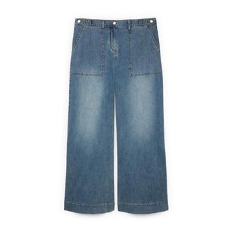 Fiorella Rubino Damen, Jeans, Blau, 5XLGr&ouml;&szlig;e
