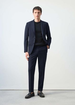 Mango Pantalon costume Tur&iacute;n 100 % laine bleu encre - Homme - 38 - MANGO MAN