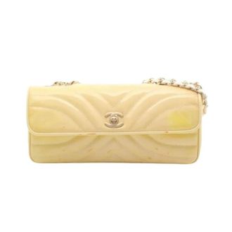 Chanel Pre-owned Vintage Lackleder Umh&auml;ngetasche - - Pre-owned - Damen - Gelb - ONE SIZE