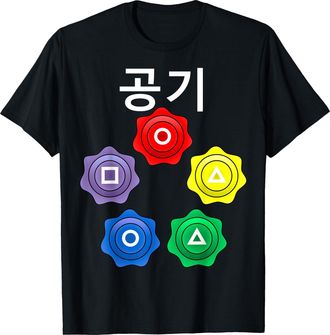 MathWare Lustiger Nerdy Gonggi koreanischer Spieler, weißer Text T-Shirt