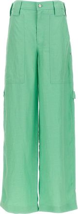 Stella McCartney Casual Hose - Grün