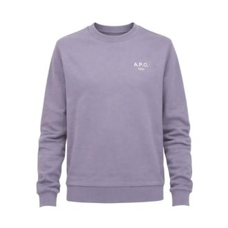 A.P.C. A.p.c., Homme, Sweatshirts et sweats &agrave; capuche, Violet, Taille: S SweaT-shirt Rue Madame Lavande