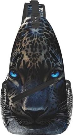 Generic Sac &agrave; dos &agrave; bandouli&egrave;re 3D motif l&eacute;opard deau pour homme