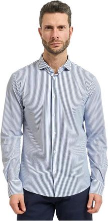 Yes-Zee YES Zee, Homme, Chemises, Bleu, Taille: XL Chemise Stretch Micro-Motifs