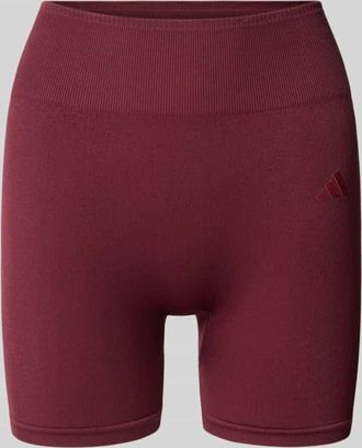 adidas Skinny Fit Sportshorts mit Logo-Print