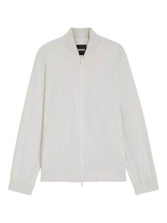 BOSS veste légère à fermeture zippée - Blanc