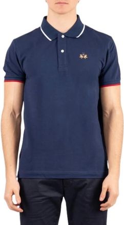 La Martina Homme, Tops, Bleu, Taille: 2XL Polo Regular-fit