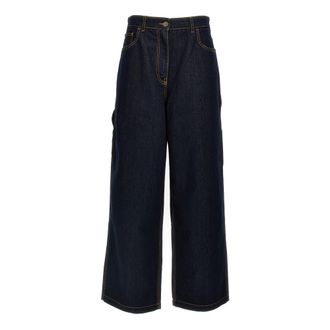 Etro Sparkling Effect Baumwoll-Denim-Jeans - - Trousers - Damen - Blau - W25