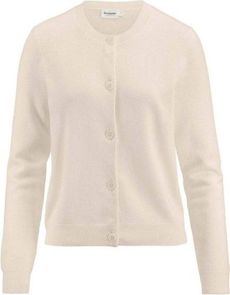 Hessnatur Strickjacke Regular aus Schurwolle mit Kaschmir (1-tlg)