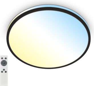 Briloner LED Deckenlampe mit Fernbedienung, warmwei&szlig; bis kaltwei&szlig;, stufenlos dimmbar, LED Lampe, LED Deckenleuchte, Wohnzimmerlampe, K&uuml;chenlampe, Deckenbeleuch