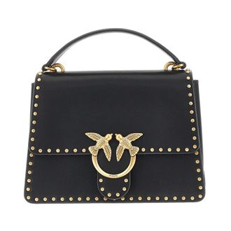 Pinko Ledertasche mit Love Birds Schnalle - - Bags - Damen - Schwarzk - ONE SIZE