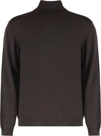 Slowear pull en laine à col montant - Marron