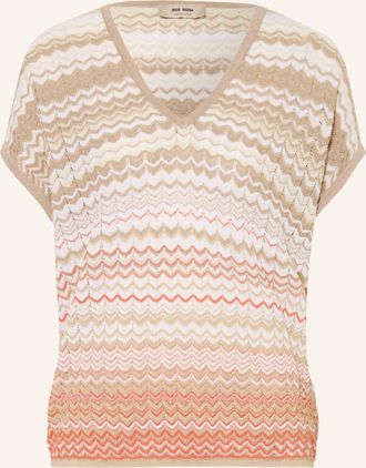 Mos Mosh Mos Mosh Strickshirt Mmshani Mit Glitzergarn weiss