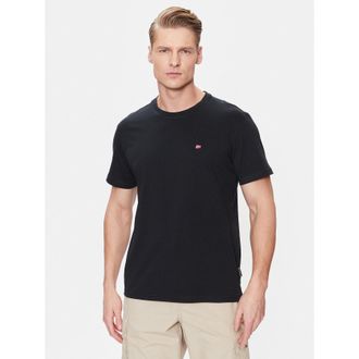 Napapijri T-Shirt Salis NP0A4H8D Schwarz Regular Fit