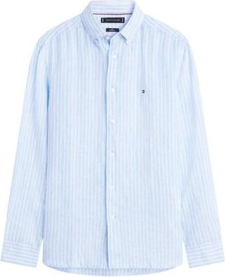 Tommy Hilfiger Chemise droite ray&eacute;e &agrave; logo en lin