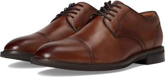 Stacy Adams Homme Bailey Cap Toe Lace Up Tissu Oxford, Brandy, 46 EU