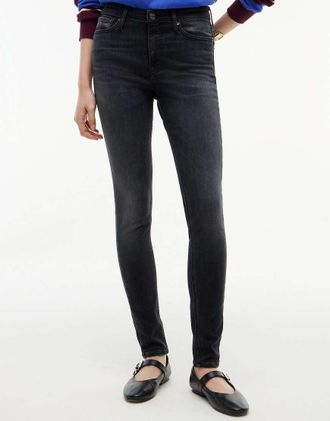 Tommy Jeans Nora jean skinny taille mi-haute noir en denim noir-Bleu