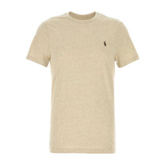 Polo Ralph Lauren T-Shirt mit Rundhalsausschnitt und kurzen &Auml;rmeln - - Tops - Herren - Beige - XL