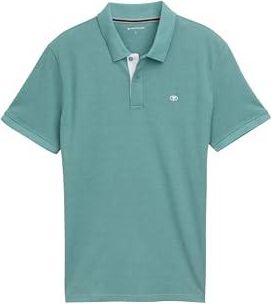 Tom Tailor 1031006 Polo piqué Basique Homme, 36354 - Meadow Teal Dark Melange, XXL
