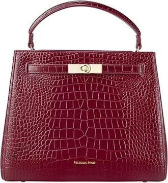 Victoria Hyde London Sac à main pour femme - En cuir synthétique - Élégant - Grand sac à bandoulière - Avec plusieurs compartiments - Pour le travail, lécole, les voyages,