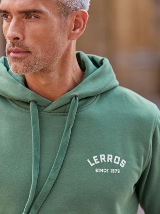 Lerros Hoodie Sweatshirt Hoodie mit Kapuze mit Tunnelzug Weiches Baumwoll-Mischgewebe f&uuml;r hohen Tragekomfort