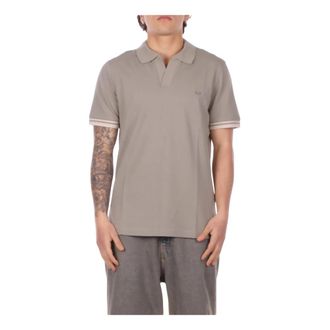 Fay Polo Logo frontale - - Tops - Herren - Grau - XL