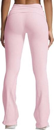 Generic Legging De Sport Femme &Eacute;vas&eacute;- Pantalon Yoga Taille Haute D&eacute;contract&eacute; Couleur Unie Coupe Slim Collants sans Couture &Eacute;lasticit&eacute; Chic L&eacute;ger Passe-Partout