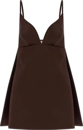 Elisabetta Franchi Robe Au Genou - Marron