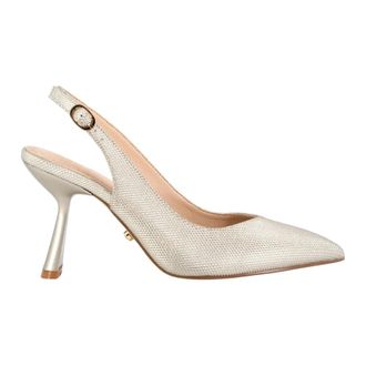 Twentyfourhaitch Femme, Chaussures, Beige, Taille: 38 EU Delfino Slingback Pump