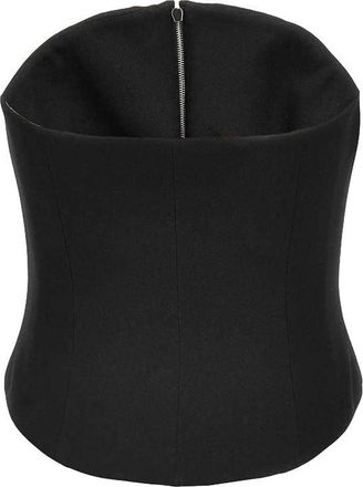 Alexander McQueen Merino Wool Boned Corset - Black
