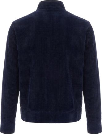 Emporio Armani Ribbed Chenille Jacket - Navy