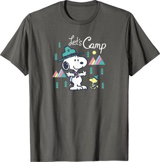 Peanuts Snoopy & Woodstock - Beagle Scout - Lets Camp T-Shirt