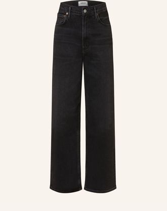 A Gold E Agolde Straight Jeans Ren schwarz