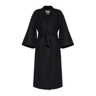Max Mara Femme, Manteaux, Noir, Taille: 38 FR Gange Coat