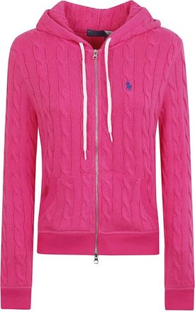 Ralph Lauren Femme, Sweatshirts et sweats &agrave; capuche, Rose, Taille: 38 FR Zip-throughs