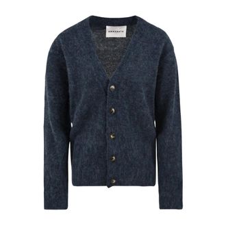 Amaranto V-Ausschnitt-Strickjacke - - Knitwear - Herren - Blau - M