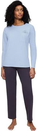 Triumph Sets PK 01 LSL X Haut Pyjama, Combinaison Bleue, 38 Femmes