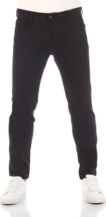 Replay Herren Jeans Anbass Slim-Fit Hyperflex mit Stretch, Schwarz (Black 098), 32W / 32L