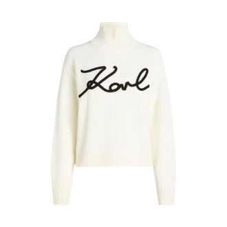 Karl Lagerfeld Rollkragenpullover - - Knitwear - Damen - Wei&szlig; - S
