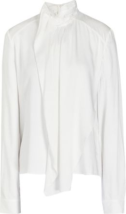 8 by YOOX VISCOSE TIE-NECK BOW BLOUSE