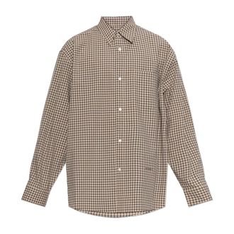 Marni Chemise &agrave; carreaux en coton - Homme - Chemises - Beige - Taille: XL