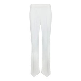 Blanca Vita Femme, Pantalons, Blanc, Taille: 42 FR Pantalon &Eacute;vas&eacute; en Cr&ecirc;pe